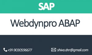 SAP Webdynpro Video Tutorials